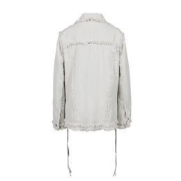 Freaky Nation Damen Jeansjacke "HippieGirl-FN", wei&szlig;, Gr. S, Oberstoff: 100% Baumwolle, Jacken