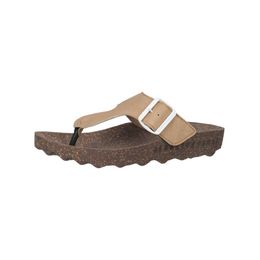 Asportuguesas Damen Zehentrenner "Asportuguesas Sandalen Textil", Gr. 35, beige, Textil, Schuhe