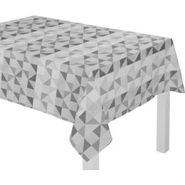 Tischdecke WIRTH, B:120cm L:120cm, grau, Baumwolle, Polyester, Tischdecken, "BERLARE"