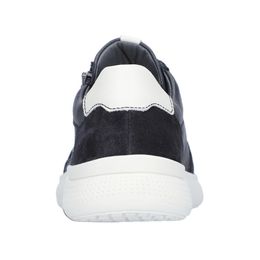 Waldl&auml;ufer WALDL&Auml;UFER Herren Sneaker "HEIKO", Gr. 7,5, blau, Nappaleder, Veloursleder, Schuhe, Halbschuh, Schn&uuml;rschuh, Bequemschuh in Komfortweite H (= sehr