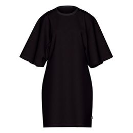 TRIGEMA Damen Jerseykleid "TRIGEMA Nicki Kleid mit weiten &Auml;rmeln", schwarz, Basic, Gr. L, Sweatware, 80% Baumwolle, 20% Polyester, Kleider