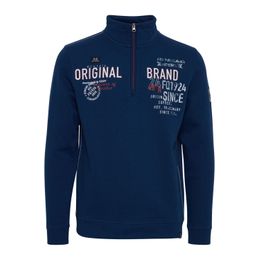 FQ1924 Herren Troyer "Troyer FQLouie", blau, Gr. M, Obermaterial: 80% Baumwolle CO. 20% Polyester PES., Pullover