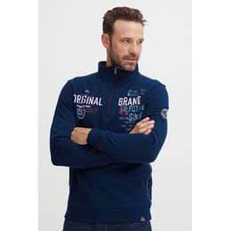 FQ1924 Herren Troyer "Troyer FQLouie", blau, Gr. M, Obermaterial: 80% Baumwolle CO. 20% Polyester PES., Pullover