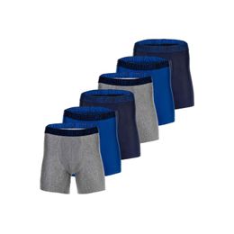 Under Armour Herren Boxershorts "Boxershort UA PERFORMANCE TECH - SOLID 6 IN 6PK 6er Pack", Gr. 5XLblau, grau, Obermaterial: 90% Polyester Pol.