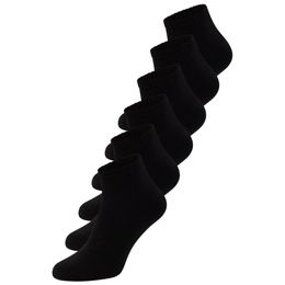 YSABEL MORA Herren Sportsocken, Gr. 41, schwarz, Baumwollmischung, Socken, Baumwollmix, elastisch, Verst&auml;rkung im Spannbereich