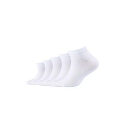 s.Oliver M&auml;dchen Sneakersocken "Sneakersocken 10er Pack", Gr. 35, wei&szlig;, 80% Baumwolle, 17% Polyamid, 3% Elasthan, uni, Socken