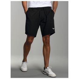 TRIGEMA Herren Bermudas "TRIGEMA Bermuda mit praktischem Kordelzug", schwarz, Gr. S, Sweatware, 70% Baumwolle, 30% Polyester, Hosen