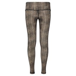 Endurance Jungen Trainingstights "Florencen jr.", braun, Gr. 140, bedruckt, 77% Polyamid, 23% Elasthan, Hosen, mit 4-Wege-Stretch f&uuml;r viel