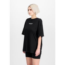 Damen T-Shirt "Studio Edition Backprint T-Shirt W", schwarz, Gr. L, Alpha Industries, Obermaterial: 100% Baumwolle, Shirts