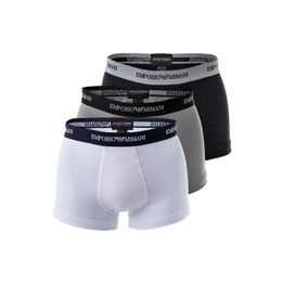 Emporio Armani Herren Boxershorts "Boxershort 3er Pack", Gr. XXL, schwarz-weiß, Obermaterial: 95% Baumwolle CO. 5% Elasthan EL., Unterhosen