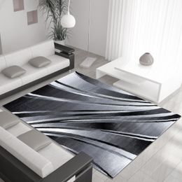 Teppich, B:80cm H:9mm L:150cm, schwarz, Ayyildiz Teppiche, Kunstfaser, Wohnzimmer, Teppiche, "Parma 9210, auch als L&auml;ufer erh&auml;ltlich", L&auml;ufer,