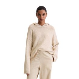 Marc O'Polo MARC O'POLO Damen Strickpullover "aus Bio-Baumwolle-Alpaka-Schurwolle-Mix", beige, Gr. M, unifarben, Obermaterial: 51% Baumwolle, 28% Polyamid, 11%