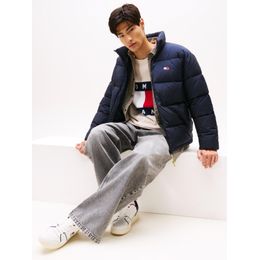 Tommy Jeans Herren Sneaker "TJM RETRO BASKET", Gr. 43wei&szlig;, rot, blau, Leder, Lederimitat, Schuhe, Freizeitschuh, Halbschuh, Schn&uuml;rer mit Lochmuster