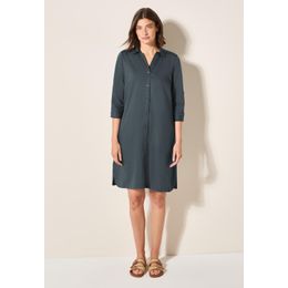 Cecil Damen Blusenkleid, gr&uuml;n, Gr. XXL, unifarben, Web, 74% Baumwolle, 24% Polyamid, 2% Elasthan, Kleider, knielang
