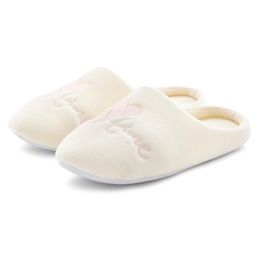Vivance Damen Hausschuh "Pantolette, Pantoffel, Clog", Gr. 40, beige, Obermaterial: 100% Textilmaterial. Decksohle: 100% Textilmaterial. Futter: 100%