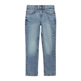s.Oliver JUNIOR Jungen 5-Pocket-Jeans, blau, Gr. 170, unifarben, Denim/Jeans, Obermaterial: 99% Baumwolle, 1% Elasthan, Jeans, mit Stretch