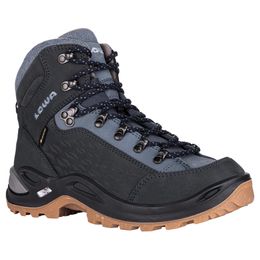 Lowa Damen Winterstiefel "RENEGADE WARM GORE-TEX MID WS", Gr. 40, blau, Leder, Textil, Schuhe, Winterschuhe, Winterboots, Snowboots, wasserdicht
