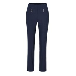 GOLDNER Damen 2-in-1-Hose "Kurzgr&ouml;&szlig;e Schlupfhose LOUISA mit Steppn&auml;hten", blau, Gr. 24, Obermaterial: 67% Baumwolle CO. 28% Polyamid PA. 5% Elasthan