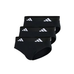 Herren Slip "Slip 3er Pack", adidas originals, Gr. S, schwarz, Obermaterial: 95% Baumwolle CO. 5% Elasthan EL., Unterhosen