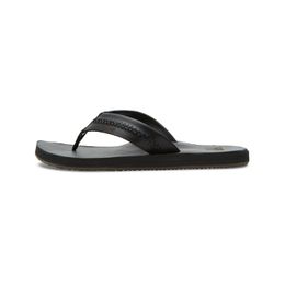 Quiksilver Herren Sandale "Carver Natural", Gr. 9, schwarz, Obermaterial: Leder / Futter: Textil / Au&szlig;ensohle: Gummi., Schuhe