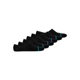 Stance Herren Sneakersocken "Socken Icon No Show Sneakersocken 6er Pack", Gr. 38, schwarz, Obermaterial: 55% Baumwolle CO. 41% Nylon NY. 4% Elasthan