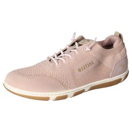 Mustang Shoes Damen Slip-On Sneaker, Gr. 44, rosa, Textil, Schuhe, Freizeitschuh, Halbschuh, Schlupfschuh, mit Elastik-Schnürsenkel