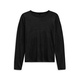 Bugatti Damen Rundhalspullover "weich & elegant", schwarz, Gr. L, unifarben, 40% Viskose, 30% Polyamid, 20% Polyester, 10% Kaschmir, Pullover, aus