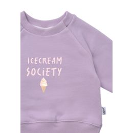 Liliput M&auml;dchen Sweatshirt "Icecream Society", lila, Gr. 74, bedruckt, 80% Baumwolle, 20% Polyester, Sweatshirts, mit niedlichem Frontprint