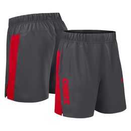 Nike Damen Sporthose "Nike Shorts Kansas City Chiefs Nike Woven Victory", grau, Gr. M, 100% Polyester, Hosen