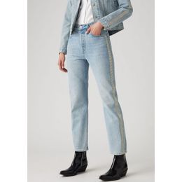Levi's LEVI'S Damen 7/8-Jeans "501 CROP", silber, Gr. 31, Denim/Jeans, Obermaterial: 100% Baumwolle, Jeans, mit Glitzerdetails an Seitenn&auml;hten
