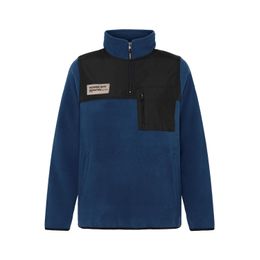 oxmo Damen Troyer "Troyer OXNETE HALFZIP", blau, Gr. M, Obermaterial: 100% Polyester PES., Pullover