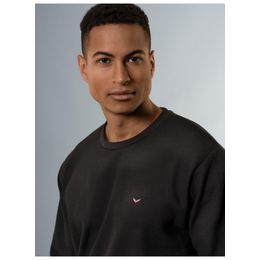 TRIGEMA Herren Sweatshirt "TRIGEMA Sweatshirt in Waffeloptik", schwarz, Gr. XXL, Piqu&eacute;, 100% Baumwolle, Sweatshirts