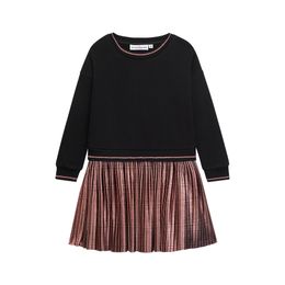 DANAMADE M&auml;dchen Sweatkleid "DANAMADE Dresses DRONYA", schwarz, Gr. 140, Oberteil: 95% Baumwolle, 5% Elasthan. Rock: 100% Polyester, Kleider