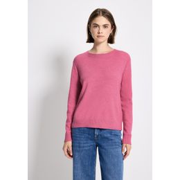 Damen Strickpullover, rosa, Gr. 46, STREET ONE STUDIO, unifarben, Stoff, 30% Polyester, 29% Polyacryl, 21% Viskose, 20% Nylon, Pullover, aus softem