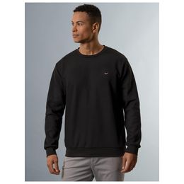 TRIGEMA Herren Sweatshirt "TRIGEMA Sweatshirt in Waffeloptik", schwarz, Gr. L, Piqu&eacute;, 100% Baumwolle, Sweatshirts