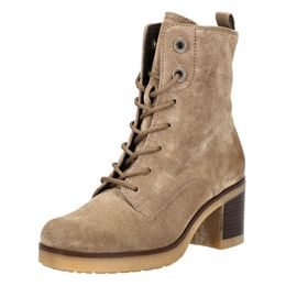 Gabor COMFORT Damen Schnürstiefelette "Gabor Comfort Stiefelette Veloursleder", Gr. 40, braun, Veloursleder, Schuhe