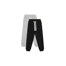 Minymo M&auml;dchen Jogginghose "Jogginghose MIBoys", grau, Gr. 92, Obermaterial: 60% Baumwolle CO. 40% Polyester PES., Hosen