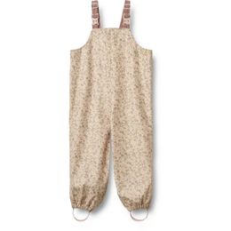 Wheat Kinder Stoffhose "Wheat Rainwear Charlo Overall"rose flower field, Gr. 116, unifarben, 55% Polyester, 45% Polyurethan, Hosen
