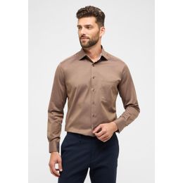 Eterna Herren Langarmhemd "MODERN FIT"chestnut, Gr. 45, Twill, 100% cotton, Hemden, NON IRON (b&uuml;gelfrei)