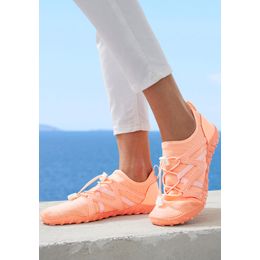 Lascana Damen Sneaker, Gr. 37, rot, Obermaterial: 80% Textilmaterial, 20% Lederimitat. Decksohle: 100% Textilmaterial. Futter: 100% Textilmaterial.