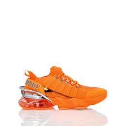 Plein Sport Herren Sneaker "Tiger Attack//Gen.x.4", Gr. 48, orange, Schuhe