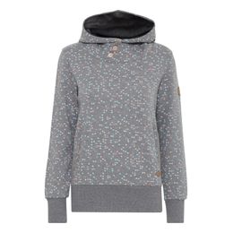 oxmo Damen Kapuzenpullover "Hoodie OXBeate", grau, Gr. XL, Obermaterial: 55% Polyester PES. 45% Baumwolle CO., Pullover