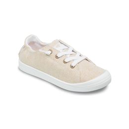 Roxy Damen Sneaker "Bayshore Plus", Gr. 8,5, beige, Obermaterial: 98, 95% Baumwolle / 1, 05% Metall, Futter: 100% Textil, Laufsohle: 100% TPR., Schuhe