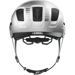 Abus Fahrradhelm "HYBAN 2.0", M Kopfumfang: 52cm - 58cm, silber, Helme