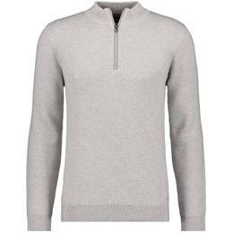 Ragman Herren Rundhalspullover, grau, Gr. L, 95% Baumwolle 5% Kaschmir, Pullover