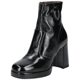 Nero Giardini Damen High-Heel-Stiefelette "Nero Giardini Stiefelette Nappaleder", Gr. 41schwarz lack, Nappaleder, Schuhe