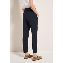 Cecil Damen Jogger Pants, blau, Gr. XXL, unifarben, Stoff, 100% Viskose, Hosen, im Feel Good Fit