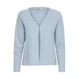 oxmo Damen Sweatjacke "Sweatshirtjacke OXJonia", blau, Gr. M, Obermaterial: 60% Baumwolle CO. 40% Polyester PES., Sweatjacken