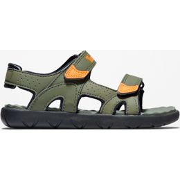 Timberland Kinder Sandale "PERKINS ROW BACKSTRAP SANDAL", Gr. 36, gr&uuml;n, Synthetik, Schuhe, mit Klettverschlu&szlig;