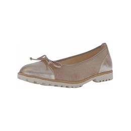 Gabor Damen Ballerina "Gabor Ballerinas Leder", Gr. 39, braun, Leder, Schuhe